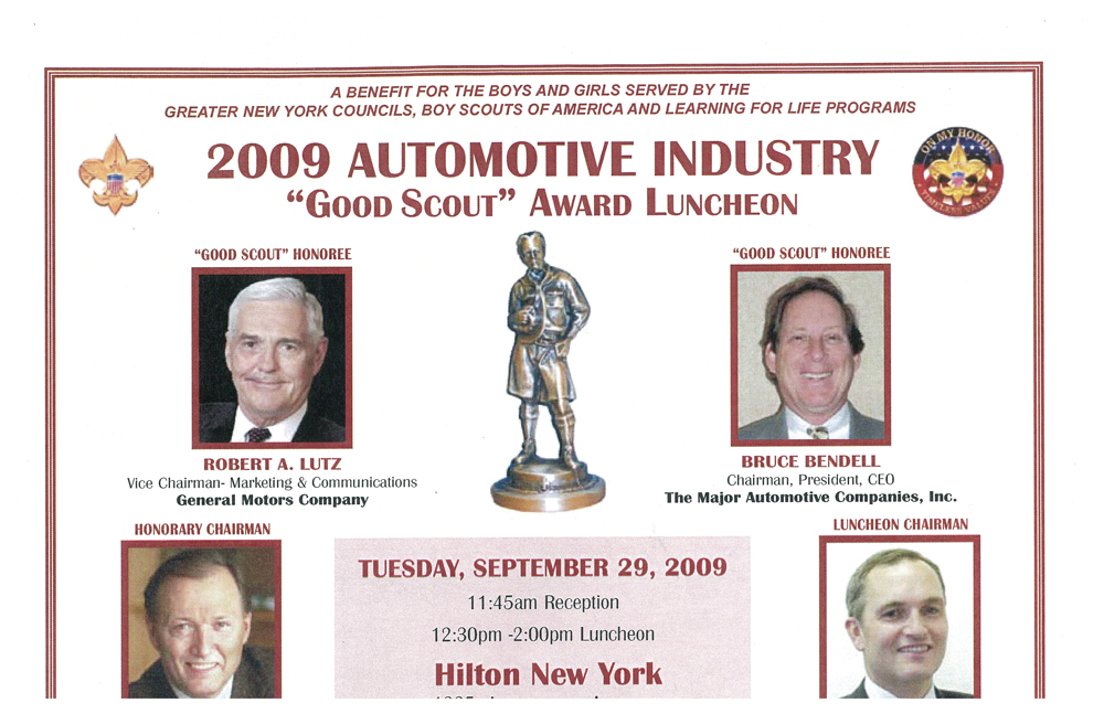 2009 Automotive Industry "Good Scout" Award Luncheon | Blog | Bruce Bendell